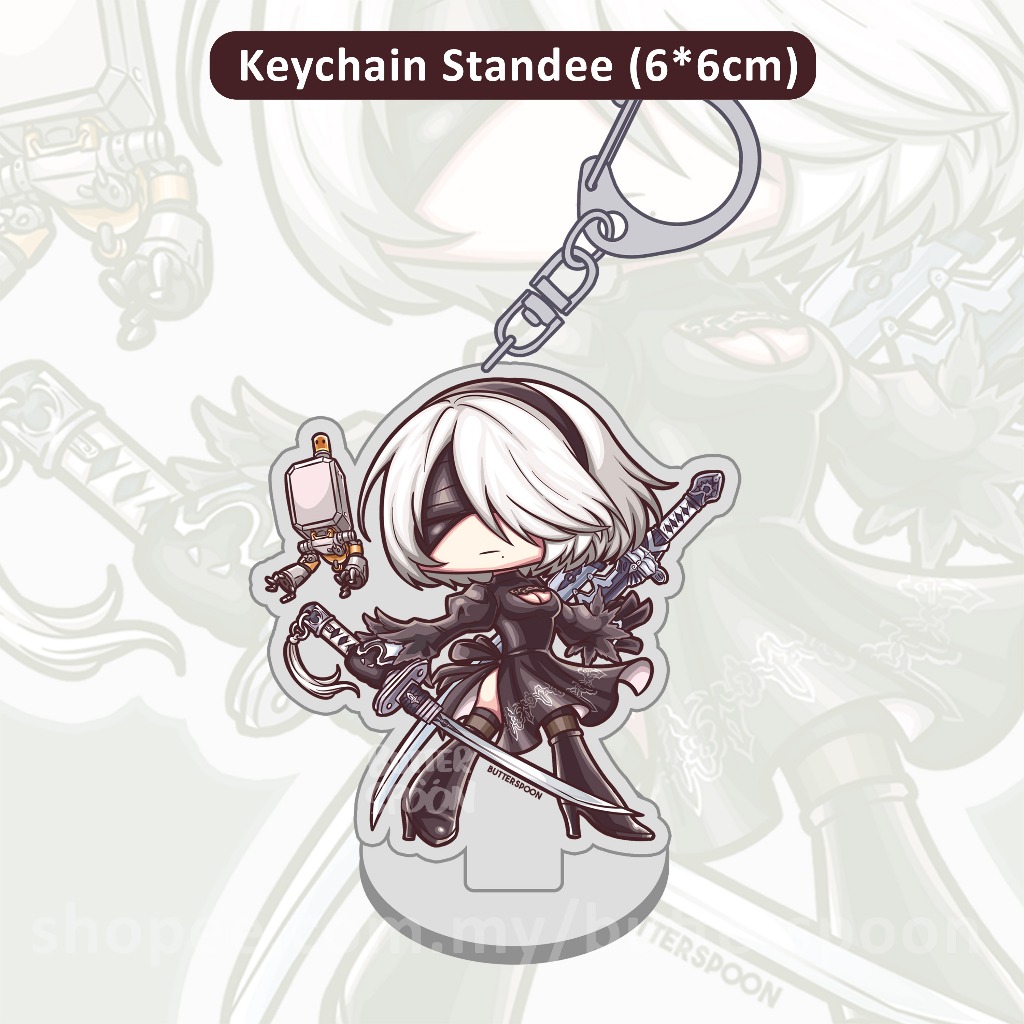 2B Nier Automata Keychain + Standee | Shopee Malaysia