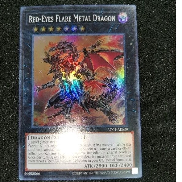 YUGIOH RC04-AE039 Red-Eyes Flare Metal Dragon[SR][OCG ASIA ENGLISH] | Shopee Malaysia