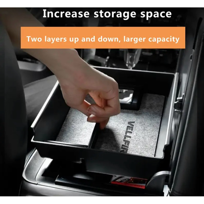 Toyota alpahard vellfire AGH40/agh30 center console armrest storage box ...