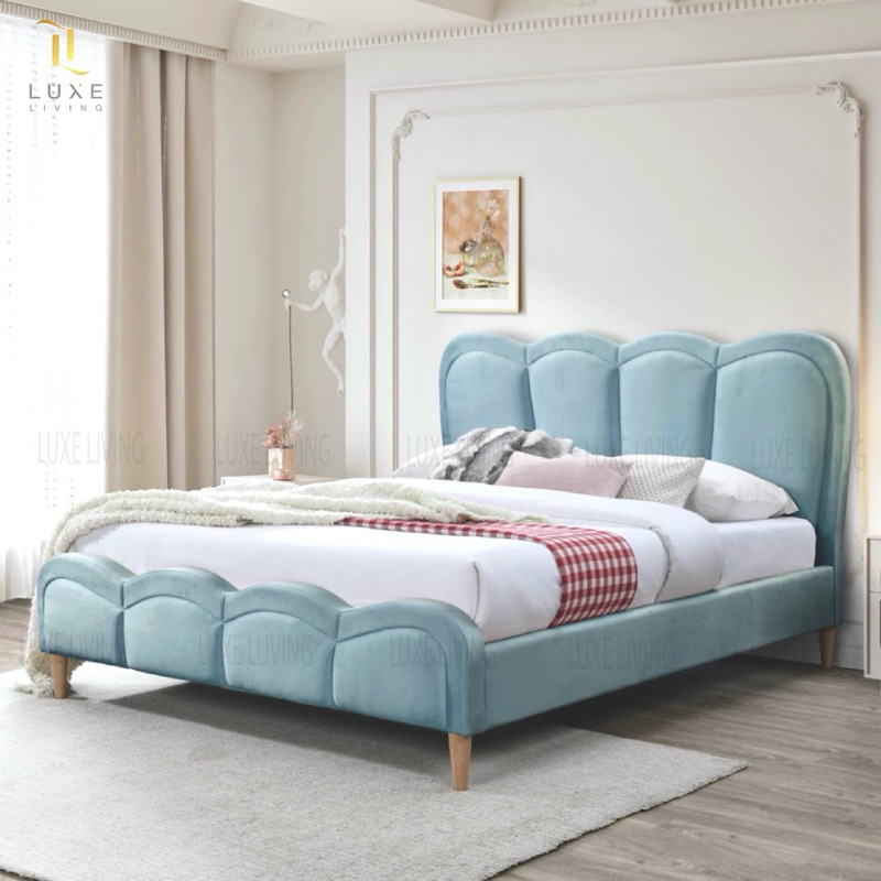 LUXE: ASOLO 5ft Designer Queen Bed Frame | Katil | Bedroom | Designer ...