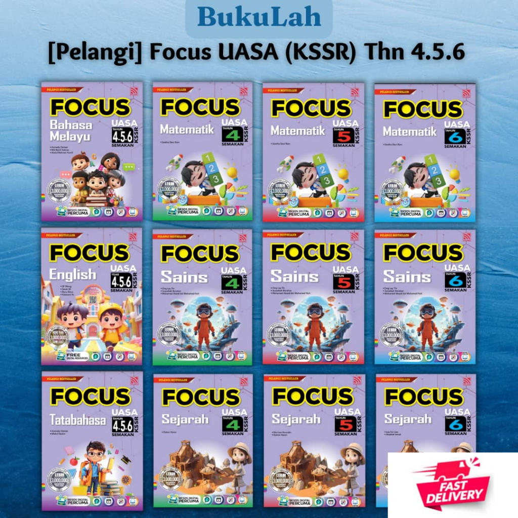 [bs] Buku Rujukan Sk Focus Uasa Kssr Tahun 4 5 6 2024 Shopee Malaysia