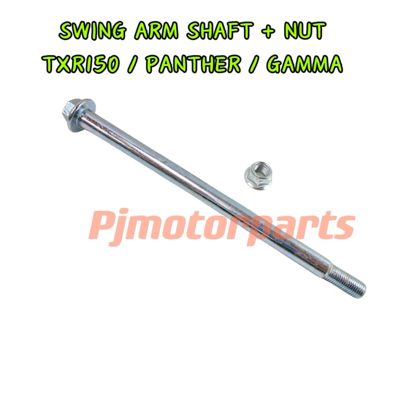 SUZUKI TXR150 / PANTHER / GAMMA / GAMA - SWING ARM SHAFT + NUT / BATANG ...