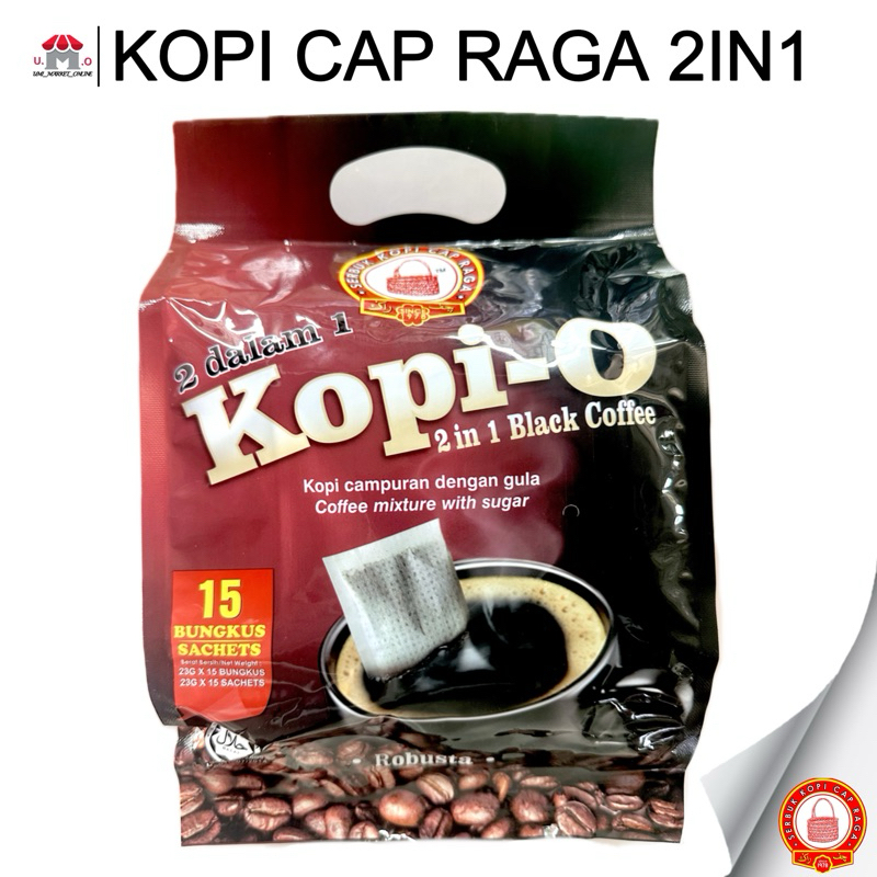 kopi cap raga 2 in 1 kopi o (23gx15 sachets) | Shopee Malaysia