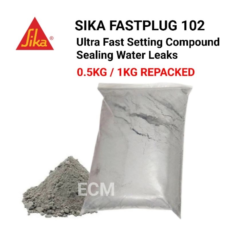SIKA FASTPLUG 102 (1KG REPACKED) ULTRA FAST SETTING COMPOUND FOR ...