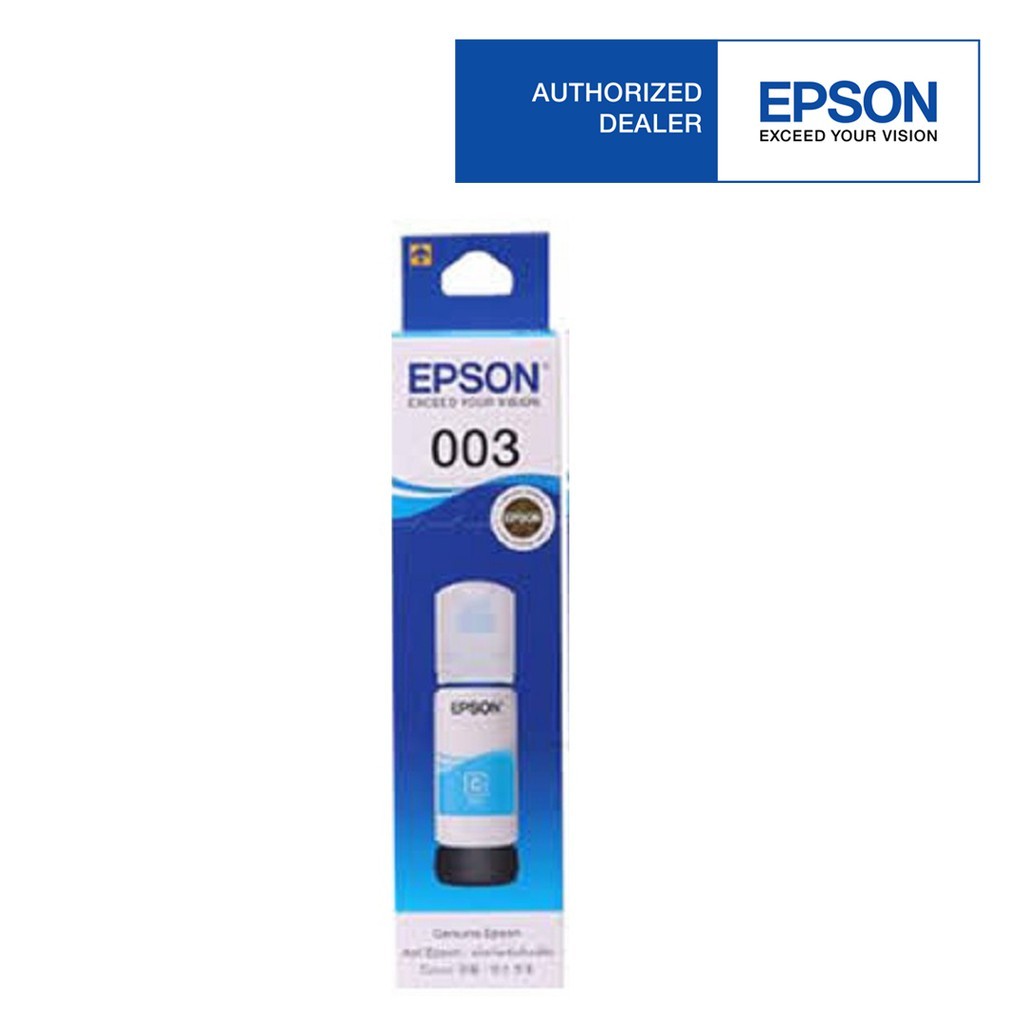 Epson Original 003 (C) Naked Refill Ink Bottle 100% ORIGINAL With Brand ...