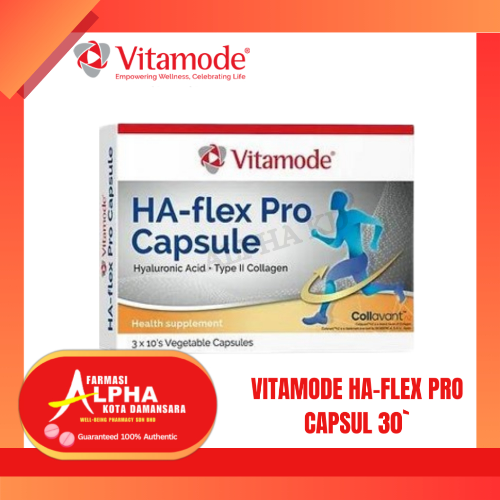 Vitamode HA-Flex Pro Capsule 3 x 10s Vege Caps - Type 2 Collagen | Shopee Malaysia