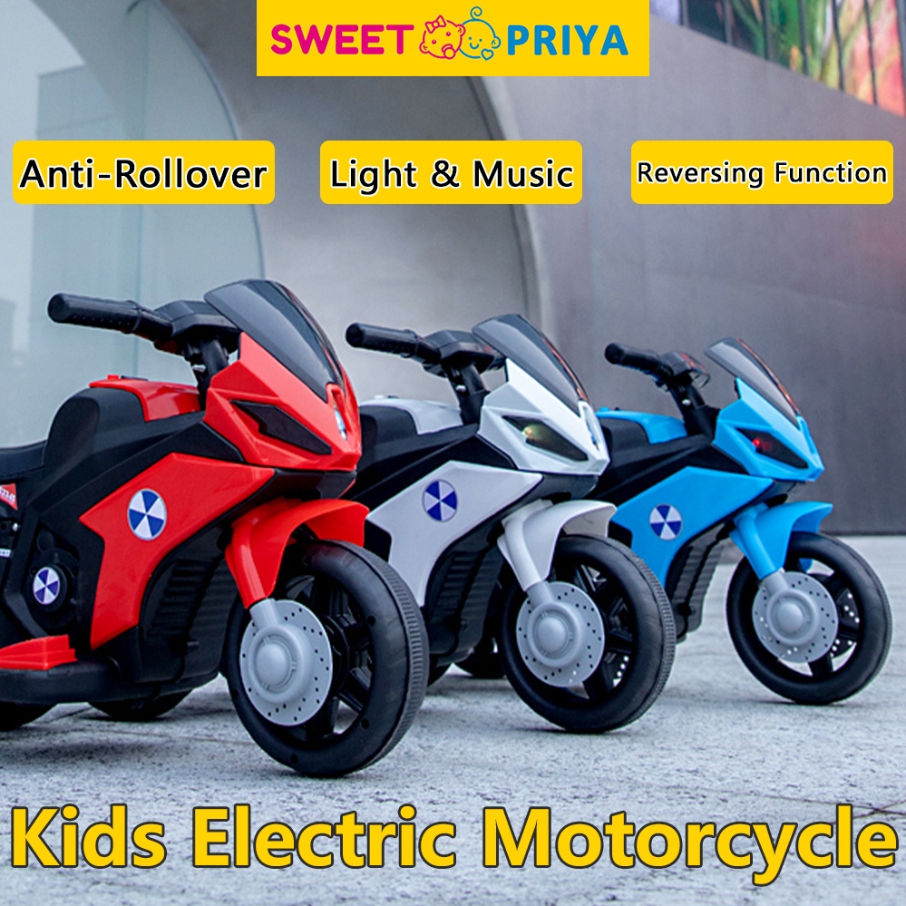 Electric Kids Motorcycle Ride On Motor Rechargeable Motor Budak Sport ...