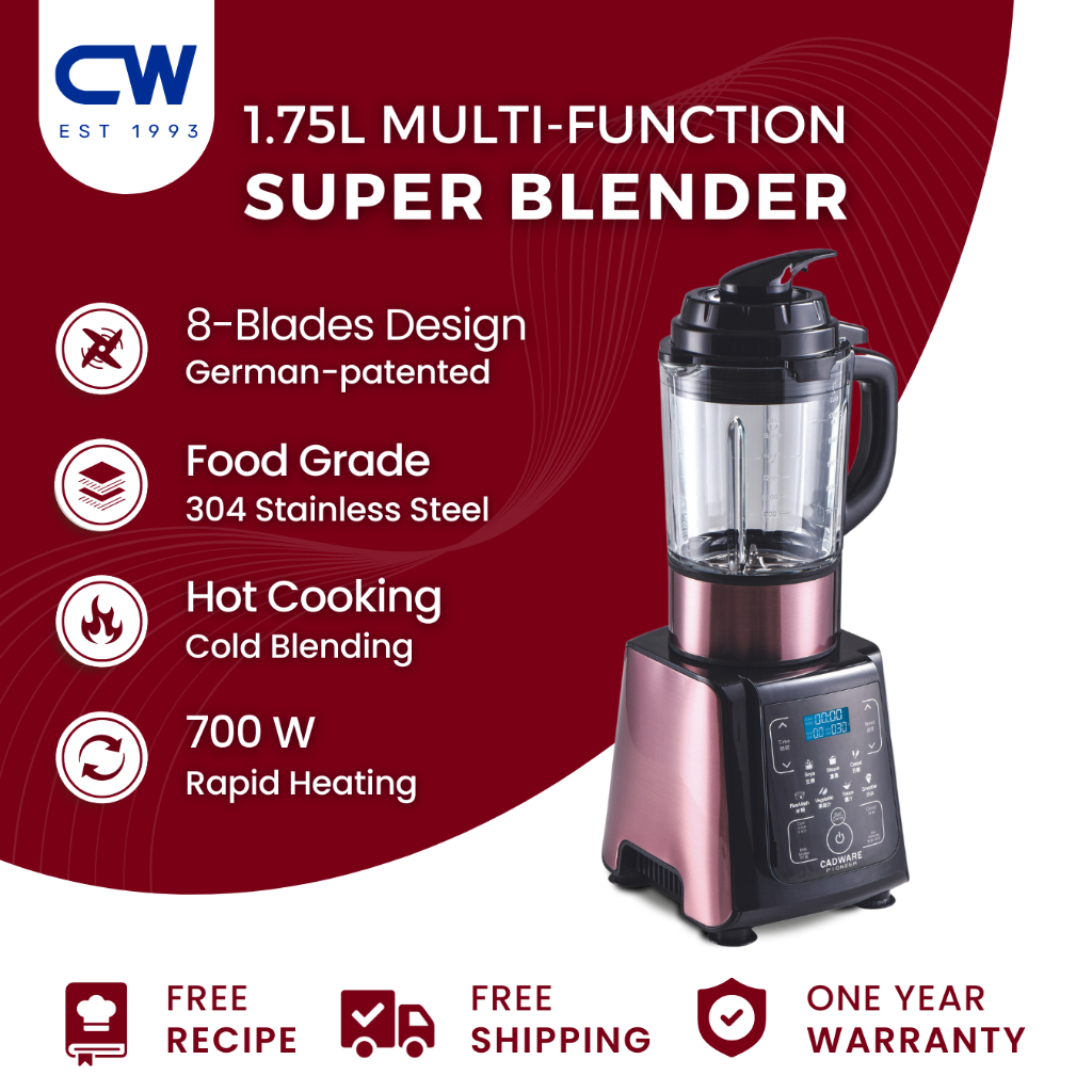 Cadware Pioneer CW 1.75L Multifunctional Super Blender | 大型多功能破壁机 ...