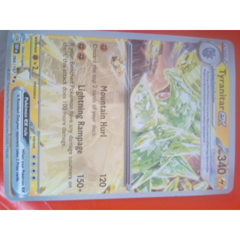 Pokemon card Tyranitar ex tera | Shopee Malaysia