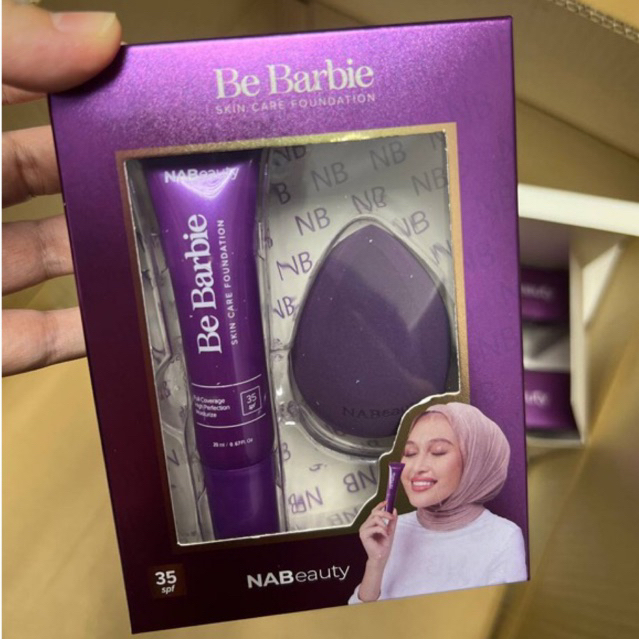 BE BARBIE FOUNDATION KAK NAB FREE BEAUTY BLENDER 💯% ORIGINAL HQ ...