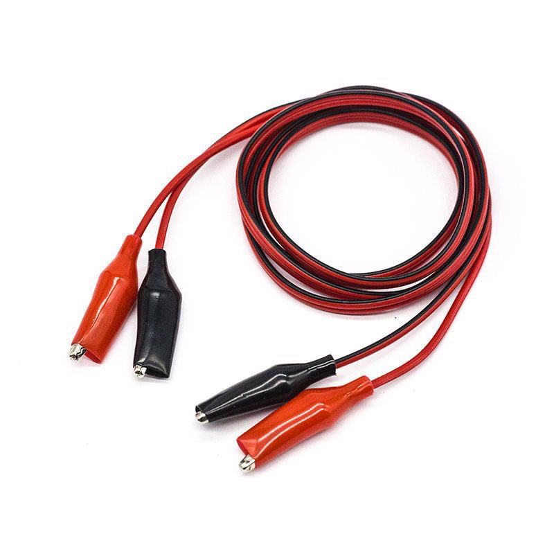 1pair 1 meter cable Alligator Clips Wire Connector Test Leads cable ...