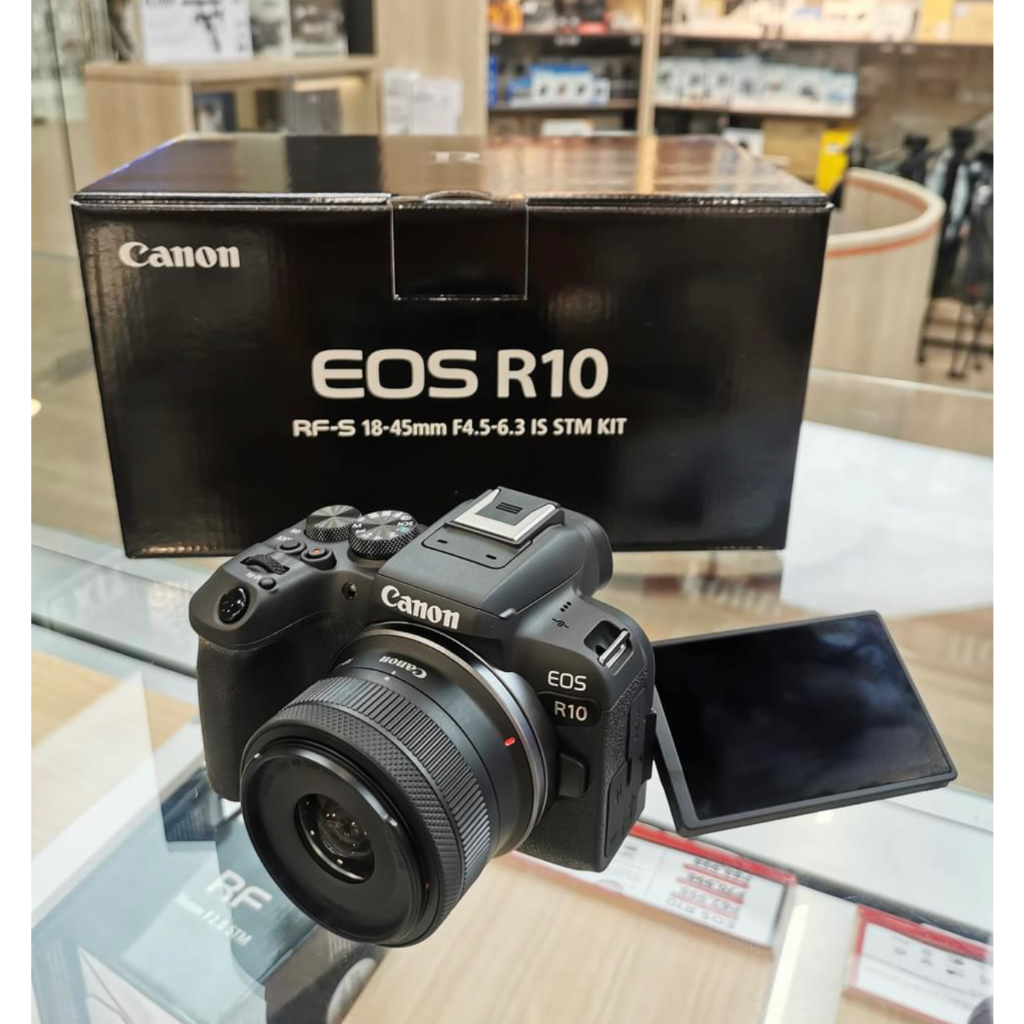 Canon EOS R10 24.2MP Mirrorless Camera - Black (RF-S 18-45mm f/4.5-6.3 ...