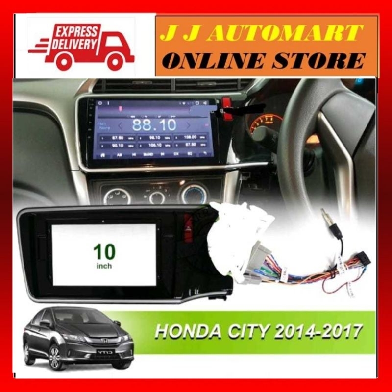 Android Player socket Casing 10" Inch For Honda City 2014-2019 | Shopee ...