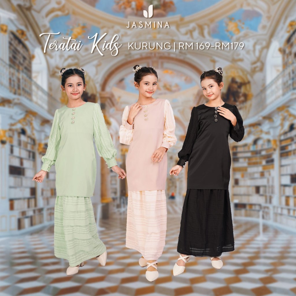 KIDS Teratai Baju Kurung Kanak-kanak by Jasmina Malaysia 🌸KELOPAK RAYA🌸 ...