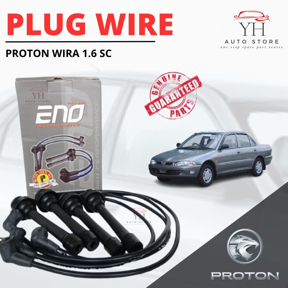 ENO Plug Cable Mitsubishi Proton Wira 1.6 Fuel Injection 7MM Silicone ...