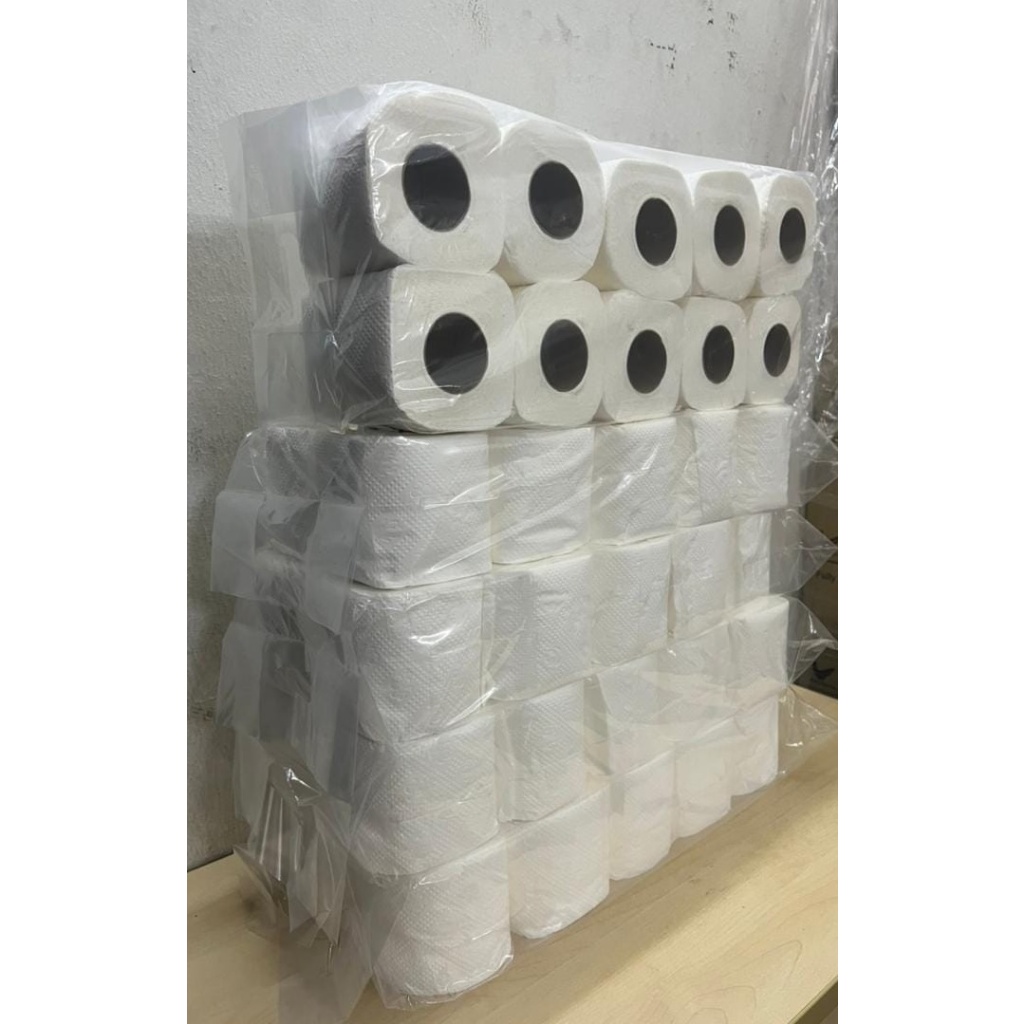 (60 ROLLS x 200 SHEETS) 2-PLY Soft Toilet Roll Tissue - Virgin Pulp ...