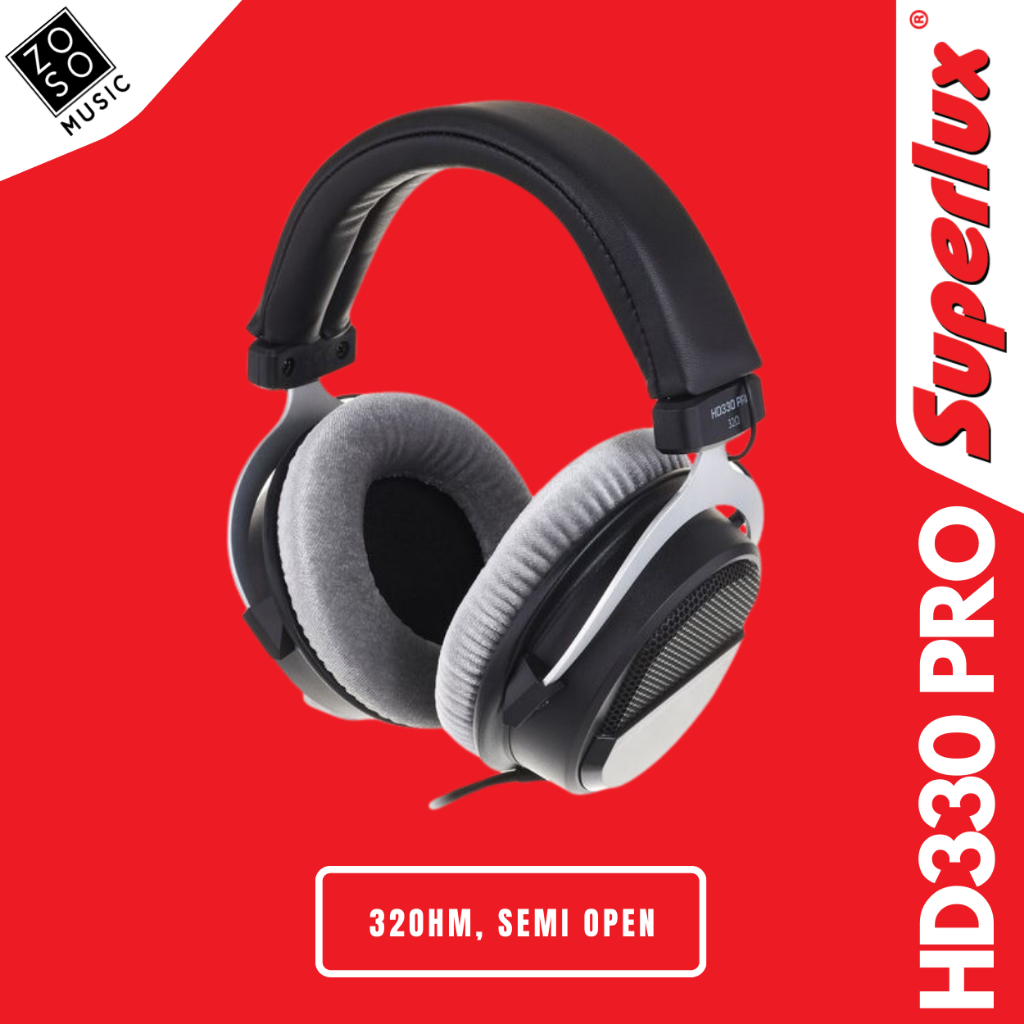 SUPERLUX HD330 PRO SEMI OPEN DYNAMIC STUDIO HEADPHONE 32 Ω OHM | Shopee Malaysia