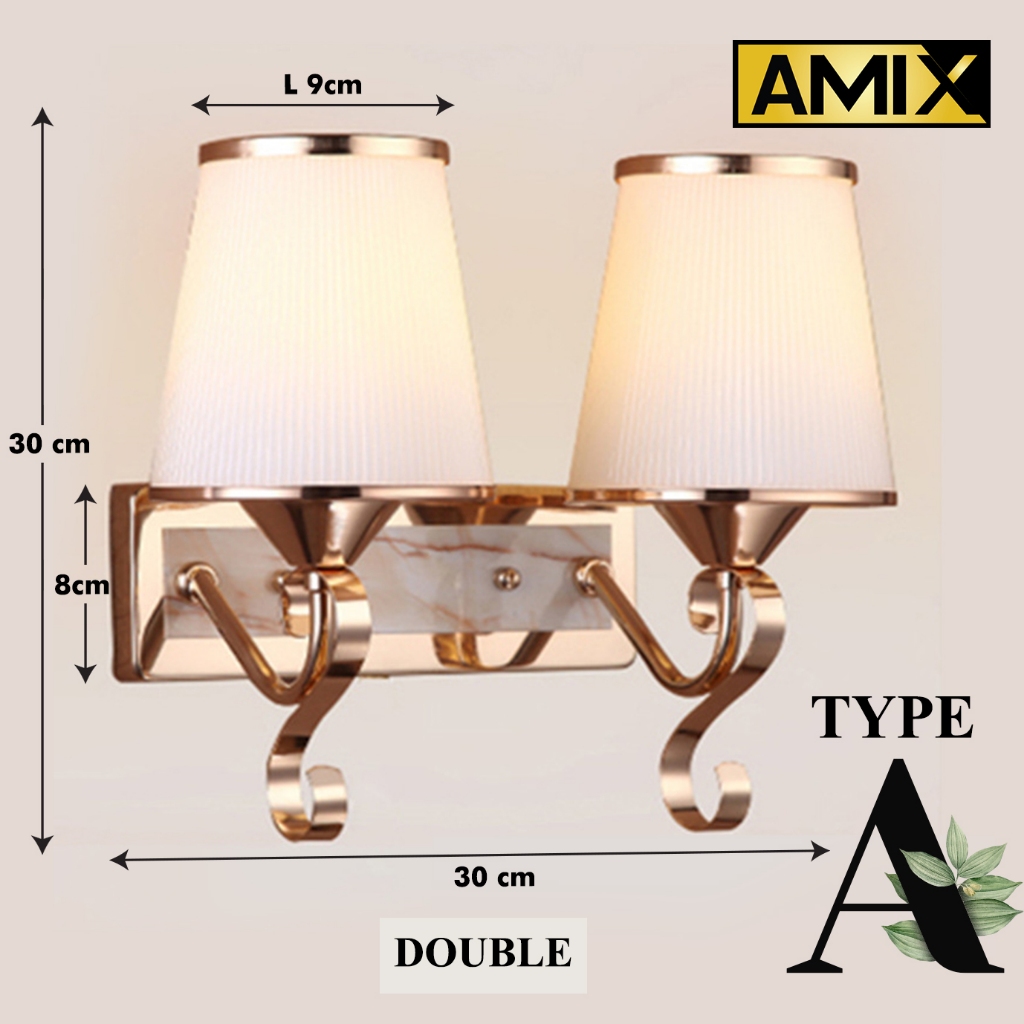 Wall Lamp Designer Decorative Indoor Wall Light /E27 Lampu Dinding ...