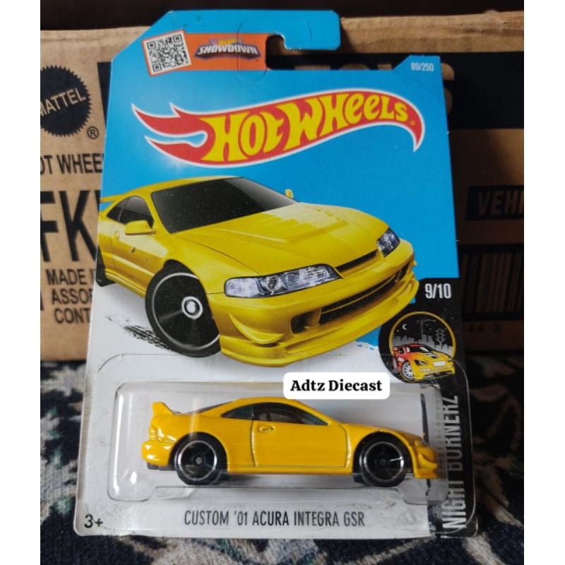 HOTWHEELS CUSTOM ACURA INTEGRA GSR (YELLOW) | Shopee Malaysia
