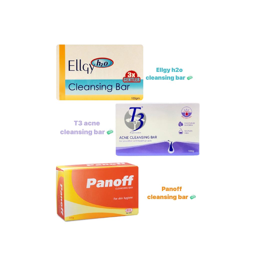 ELLGY H2O CLEANSING BAR 3X / T3 ACNE CLEANSING BAR / PANOFF CLEANSING ...