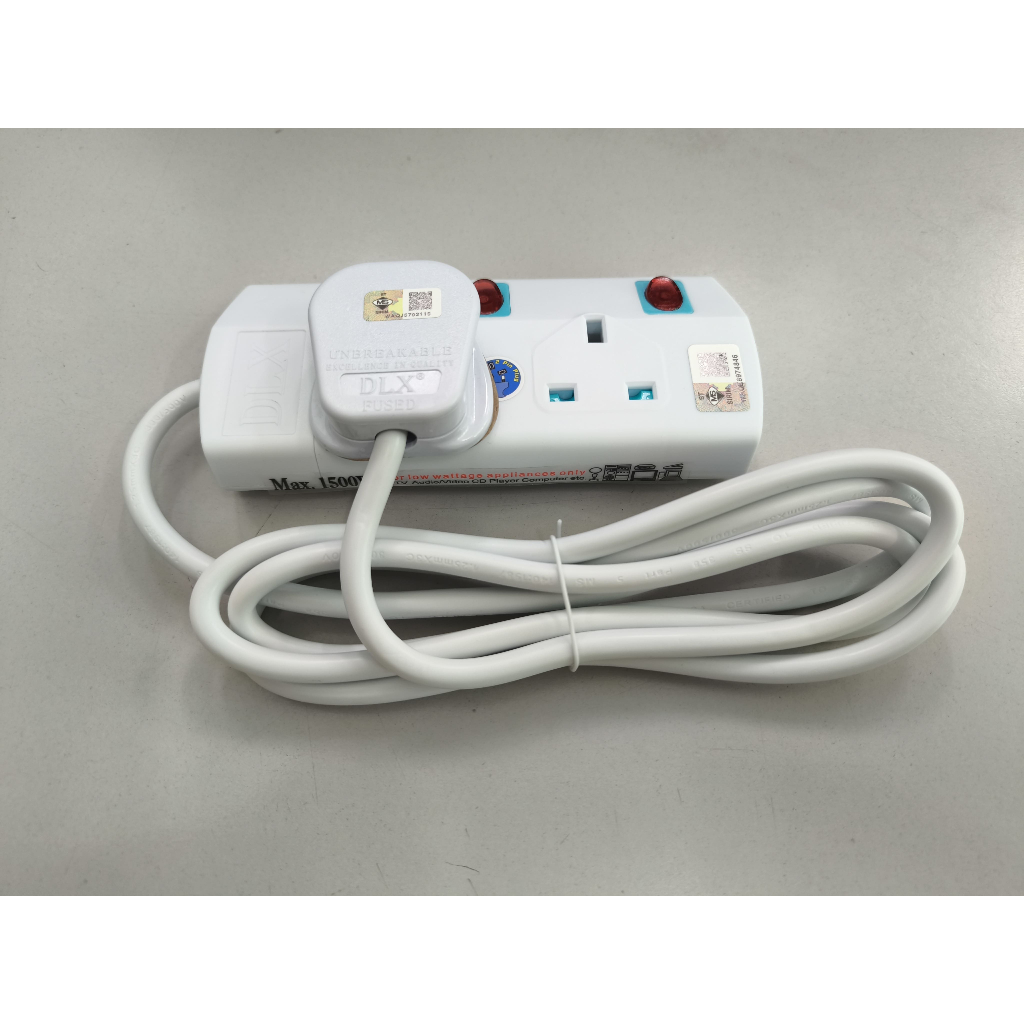 extension 3 plug 2 / 3 / 4 / 5 Gang SIRIM 5M Heavy Light Duty Extension ...