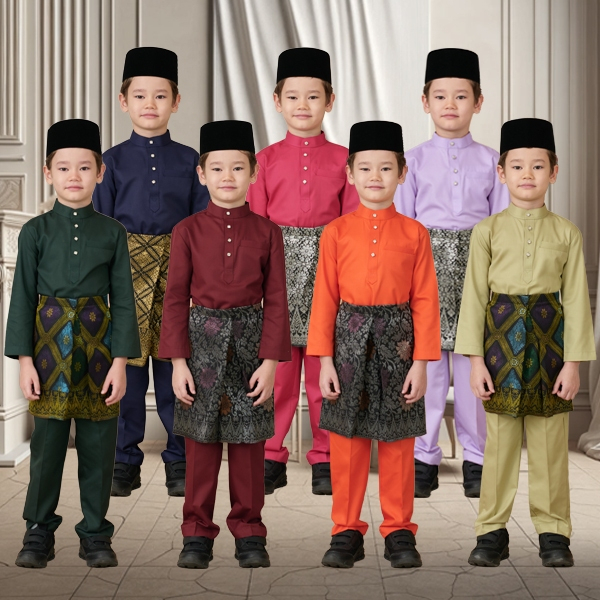 QAAMNIE Baju Melayu Kids Raya 2024 | Shopee Malaysia