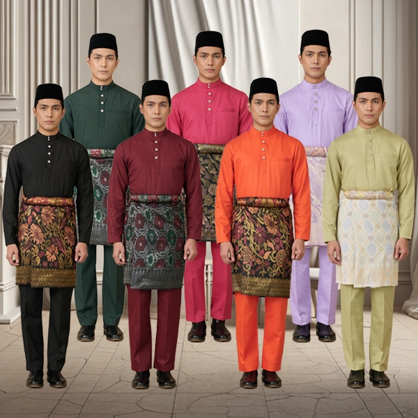 QAAMNIE Baju Melayu Dewasa Raya 2024 [TIDAK TERMASUK SAMPIN] | Shopee ...