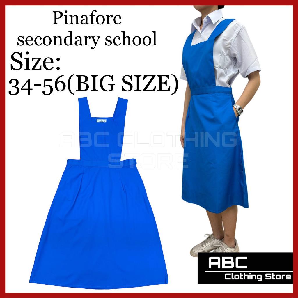 PINAFORE SEKOLAH MENENGAH PLUS SIZE SECONDARY SCHOOL GAUN 女学生中学校服 ...