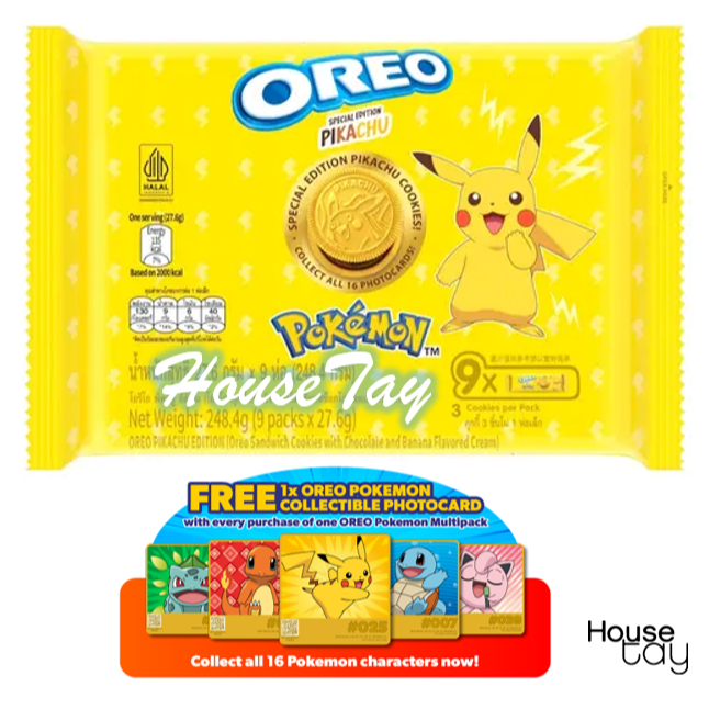 OREO SPECIAL EDITION PIKACHU [ Oreo Pokemon Chocolate Banana Sandwich ...