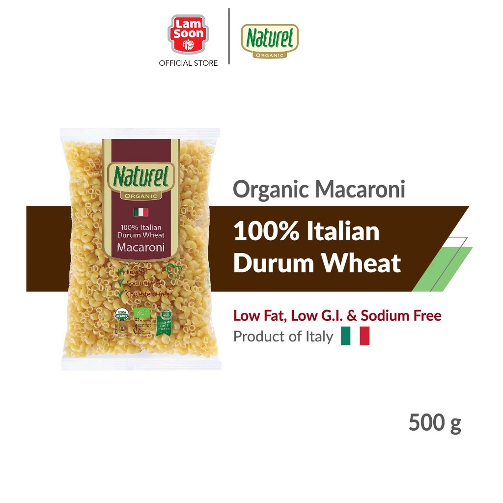 Naturel Organic Pasta Macaroni 500g | Shopee Malaysia