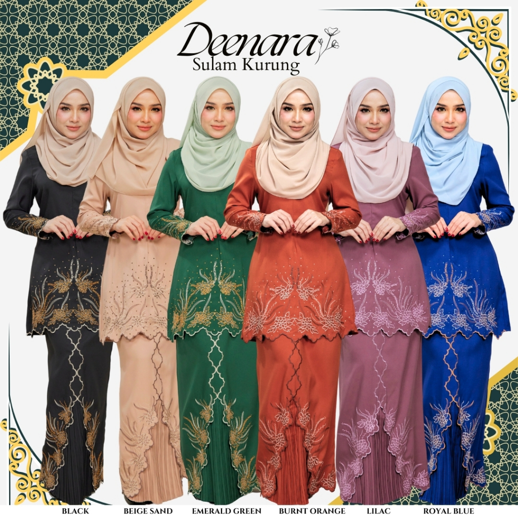 Deenara Sulam Kurung [RAYA COLLECTION 2024] | Shopee Malaysia