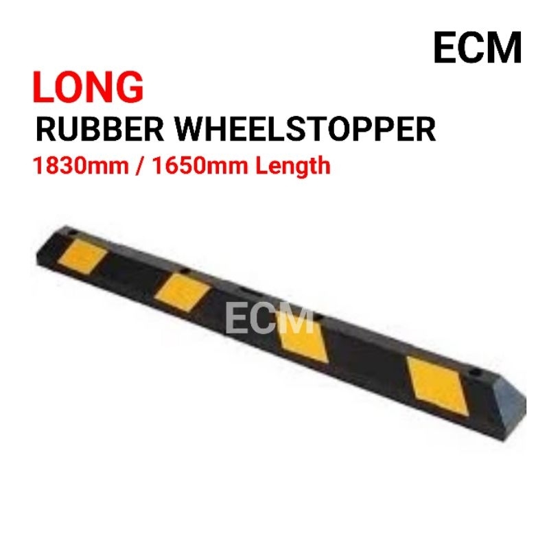1650MM / 1830MM LONG RUBBER WHEELSTOPPER / WHEEL STOPPER/ TYRE STOPPER ...