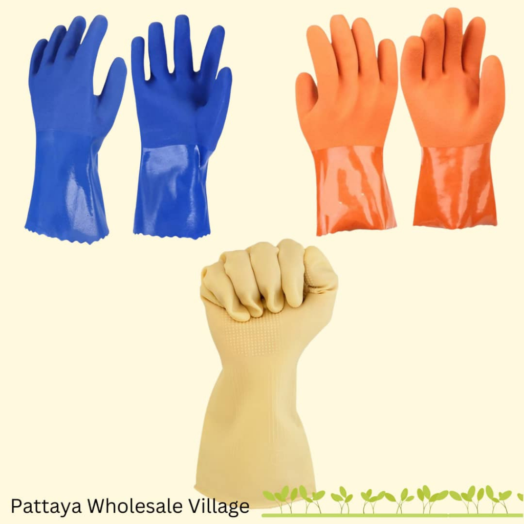 650 Sarung Tangan PVC Cotton/Sarung Tangan Getah Tebal/Gloves Rubber ...