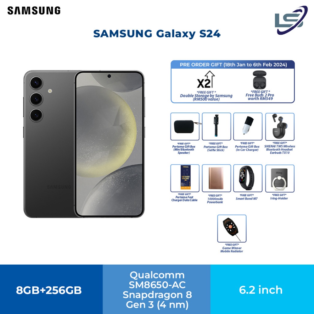 SAMSUNG Galaxy S24 | 8GB+256GB/8GB+512GB | 6.2" Dynamic LTPO AMOLED 2X ...