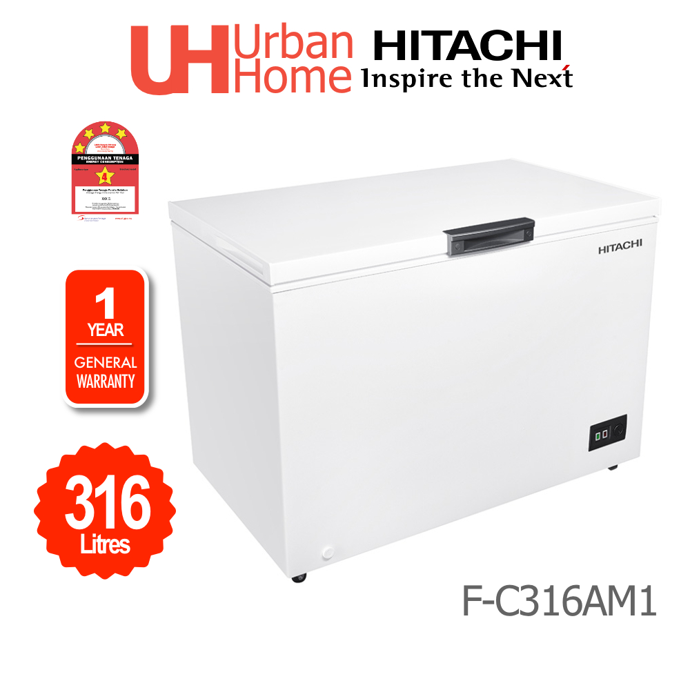 Hitachi Free Standing Chest Freezer Peti Beku ( 316L ) F-C316AM1 ...