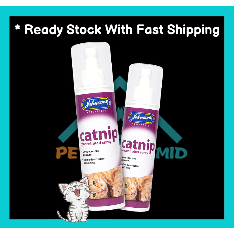 Johnsons Veterinary Cat Catnip Spray 150ml Kucing (UK Brand) | Shopee ...