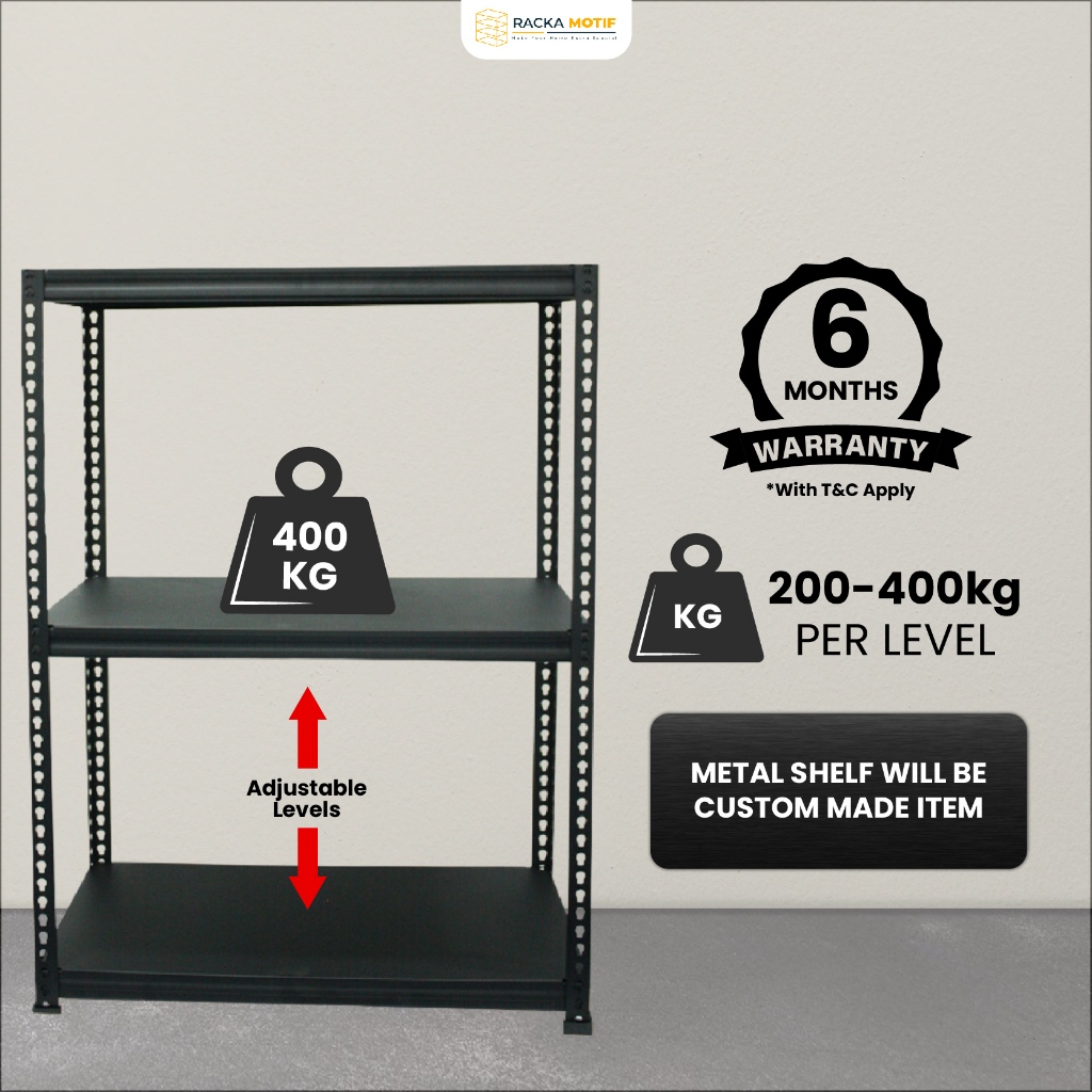 Rack A Motive Boltless Rack Texture Black Level 3 Boltless Rack Storage ...