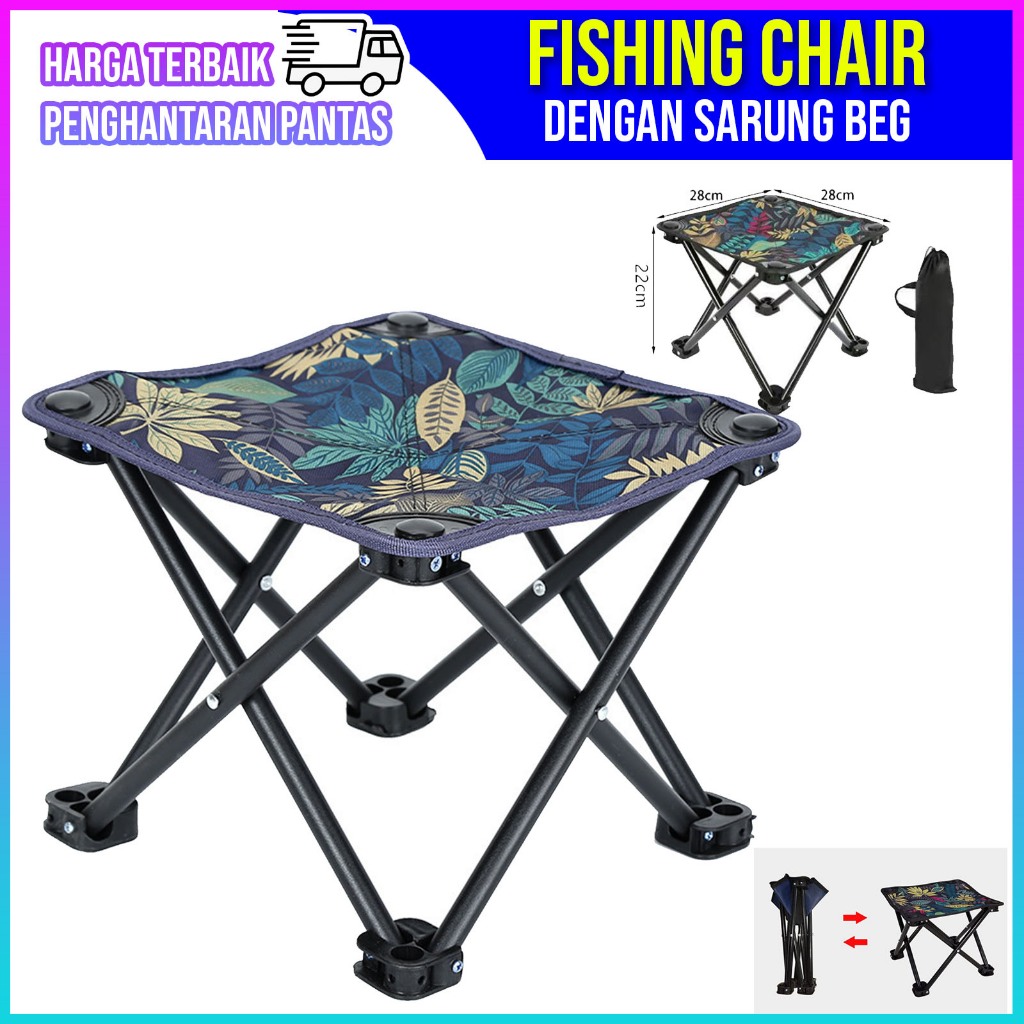 Fishing Stools Folding Chair Fishing Tools Travel Beach Stool Fishing ...