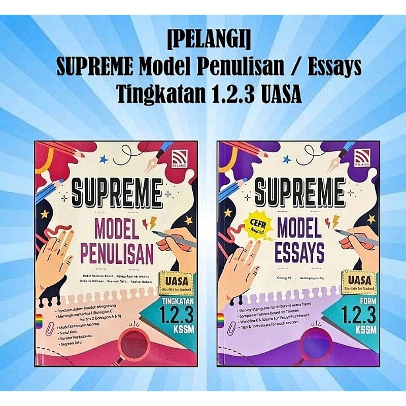 Supreme Model Penulisan Tingkatan 1 2 3 /Essays Form 123 2024 | Shopee ...