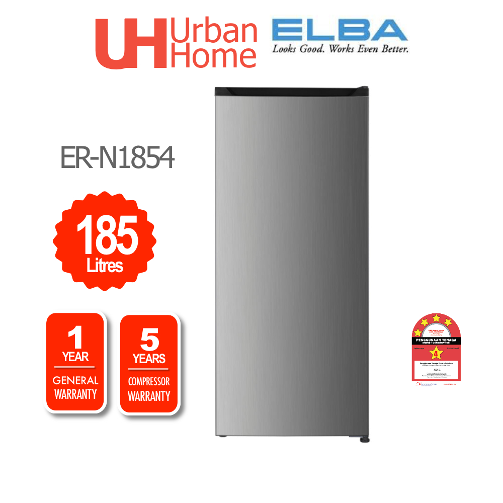 Elba Single Door Refrigerator 4 Stars Fridge ( 185L ) ER-N1854 | Shopee ...