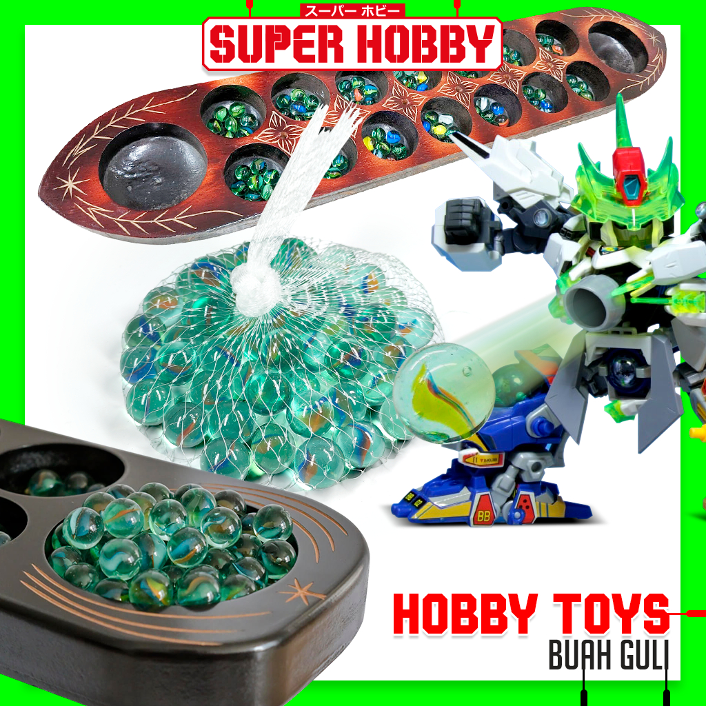 Glass Marbles 15mm 50pcs Guli Kaca Guli Congkak Traditional Game Green ...