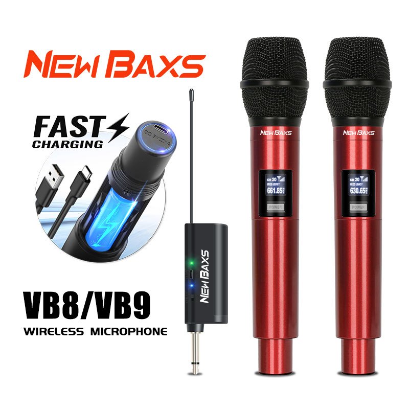 NEW BAXS Wireless Microphone (28 x 39 x 7) VB8/VB9 | Shopee Malaysia