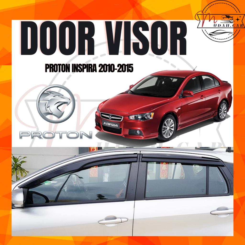 Proton Inspira/Mitsubishi Lancer Door Visor Mugen Air Press Window Wind ...