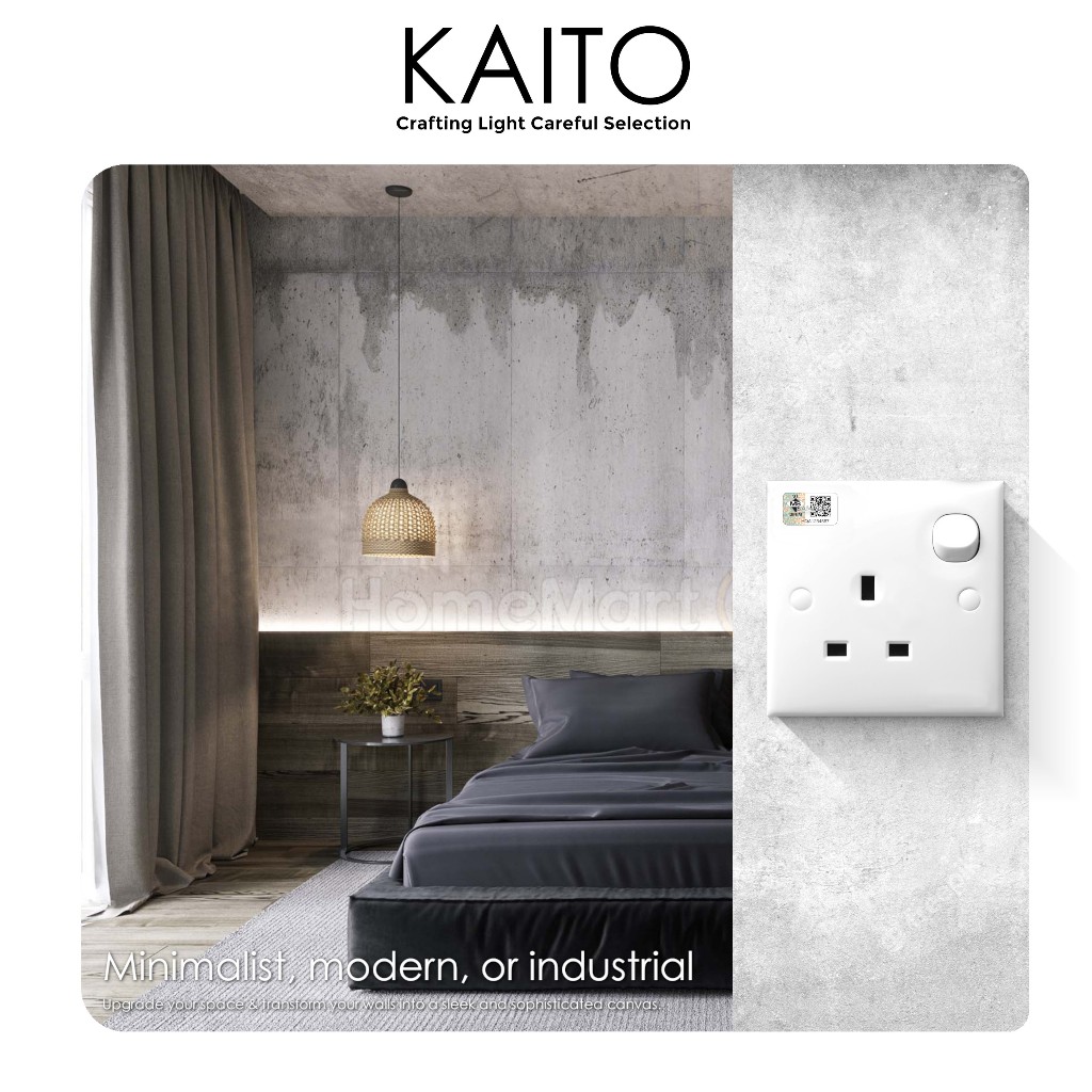 【SIRIM】 KAITO Power Wall Plug 13A Switch Socket Outlet Soket Plug 3 Pin ...