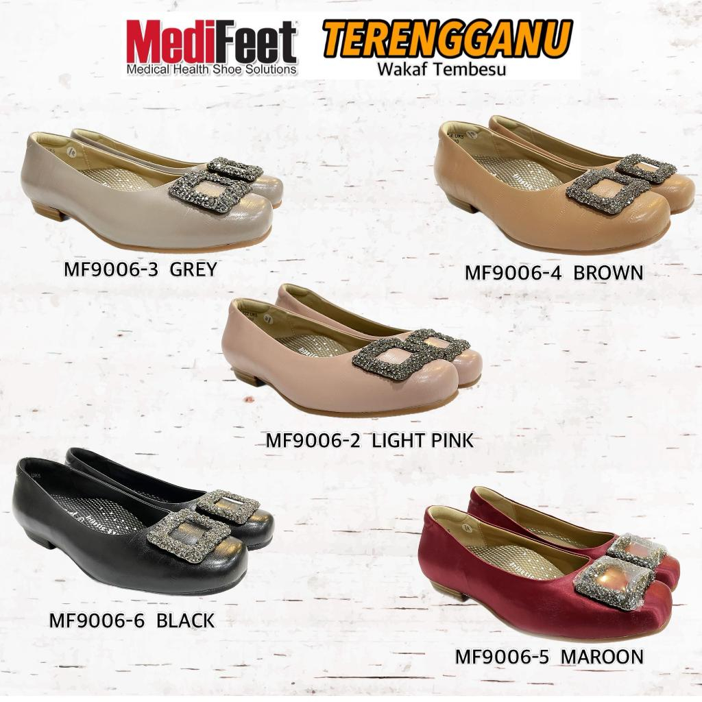 MEDIFEET MF9006 FAIRLADY SQUARE TOE COURT SILK BUCKET MEDICAL HEALTH ...