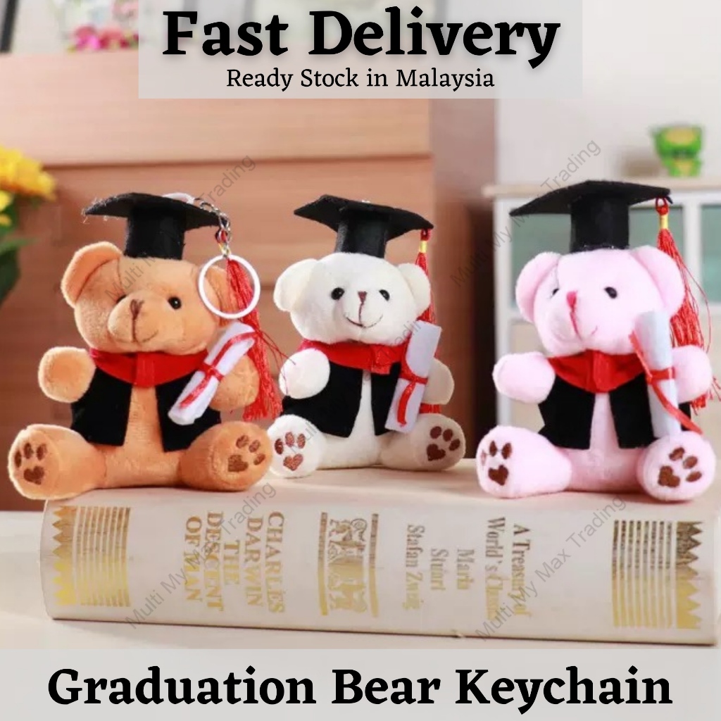 12cm Graduation Bear Convocation Teddy Bear Keychain Convo Stuffed Toy ...