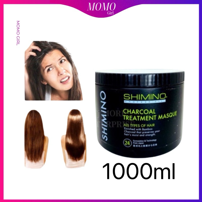 SHIMINO Charcoal Hair Scalp Cool Mint Treatment Mask Sensitive Oily ...