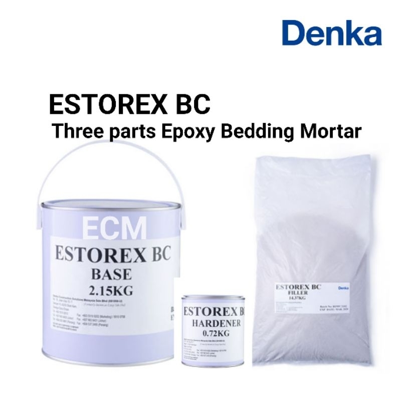 DENKA ESTOREX BC (10L SET) High Strength Three Parts Epoxy Mortar for ...