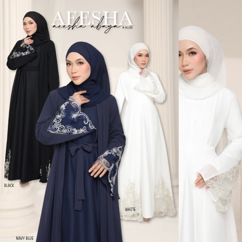 PROMO RAYA 💕 abayaa sulam 2 layer Viral dubai cantik murah flowy jubah ...