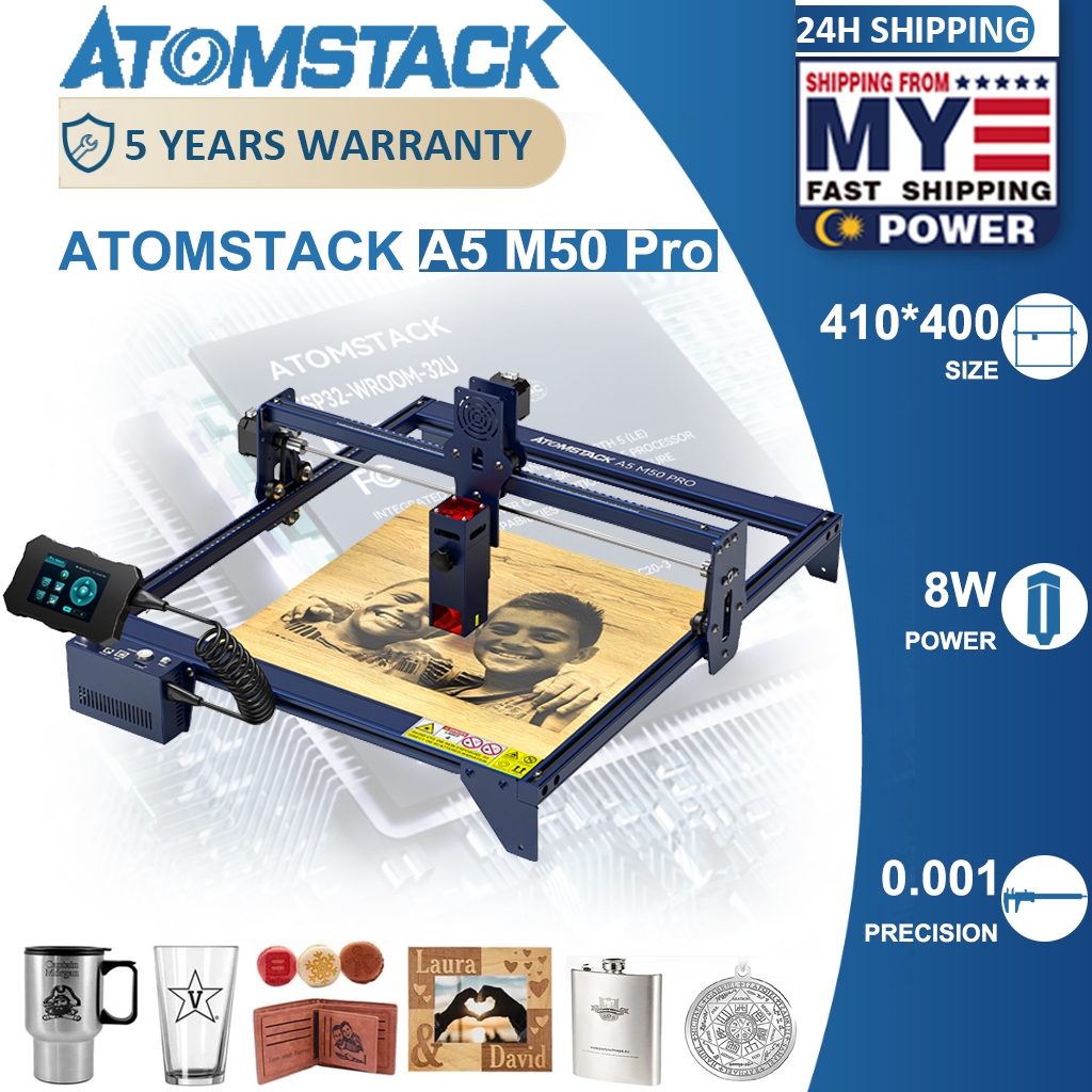 ATOMSTACK A5 M50 Pro Laser Engraver 5W Cutting&Engraving Wood/Metal ...